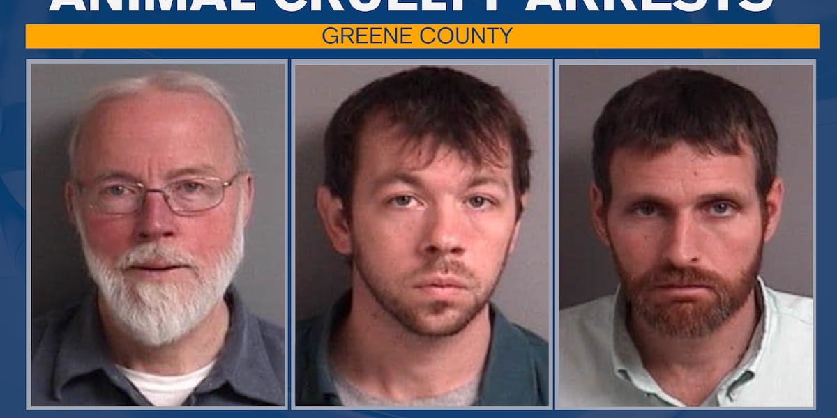 3 men arrested, charged in connection to Greene County puppy mill 3 men arrested, charged in connection to Greene County puppy mill